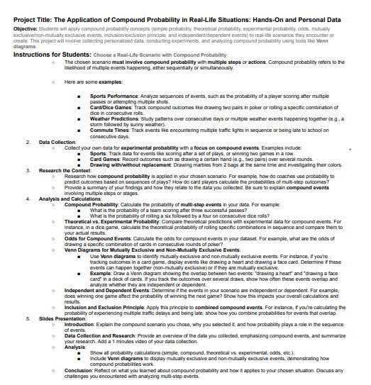 Solved Project Title: The Application of Compound | Chegg.com
