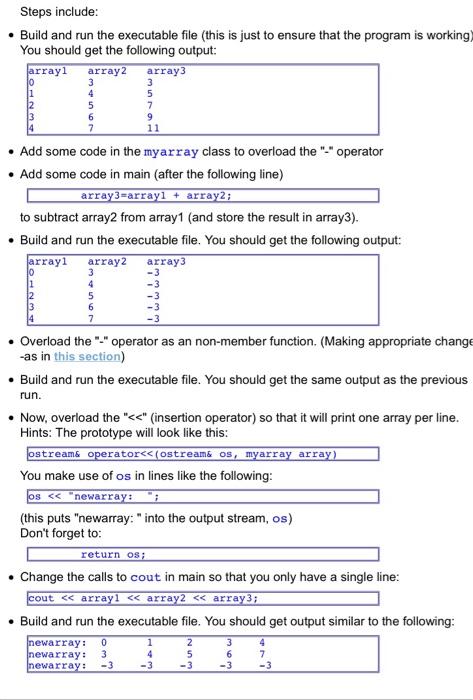 Solved There are two parts to the exercise. The first part | Chegg.com