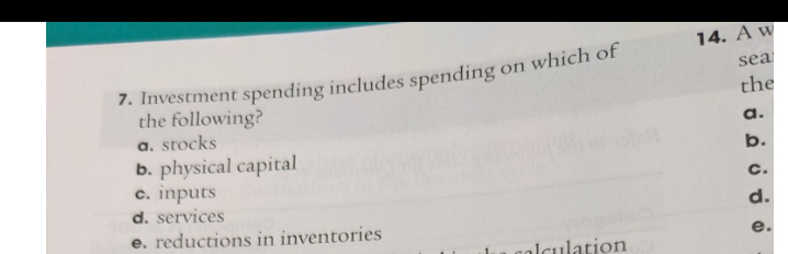 Solved Investment spending includes spending on which | Chegg.com