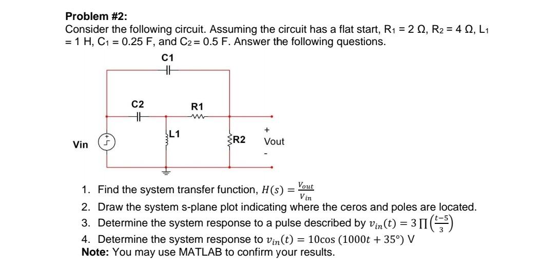 Solved Problem \#2: Consider the following circuit. Assuming | Chegg.com