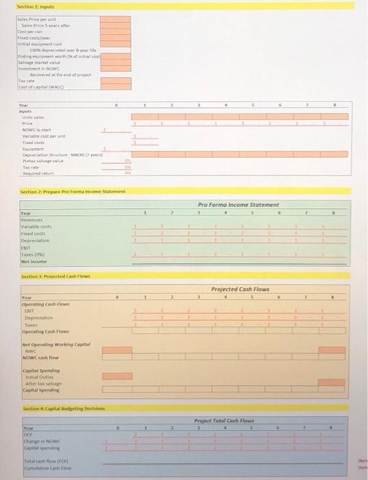 Solved Section 1: inputs Gection 2- Prepare Fio Fowna | Chegg.com