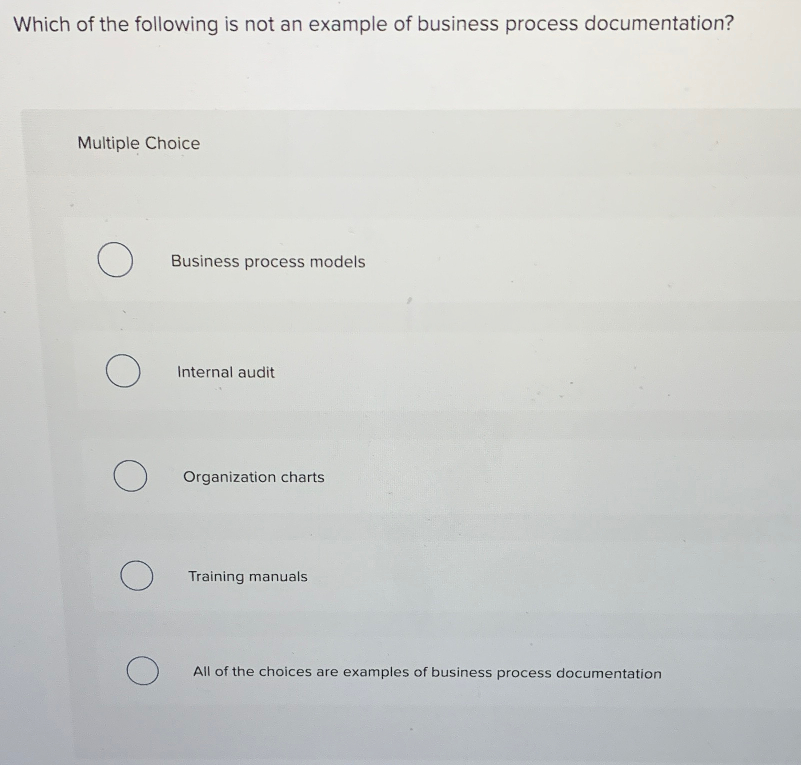 Solved Which of the following is not an example of business | Chegg.com