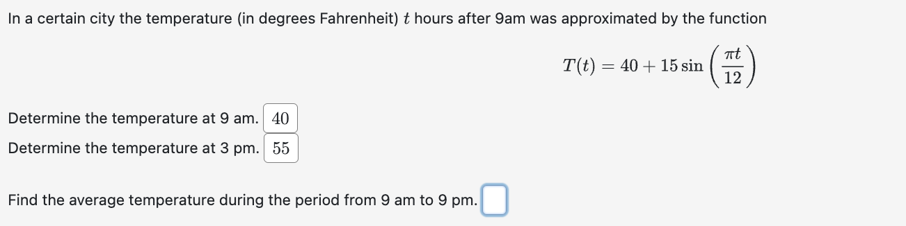 Solved In a certain city the temperature (in degrees | Chegg.com
