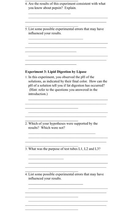 Experiment 1: Starch Digestion by Amylase 1. Note on | Chegg.com