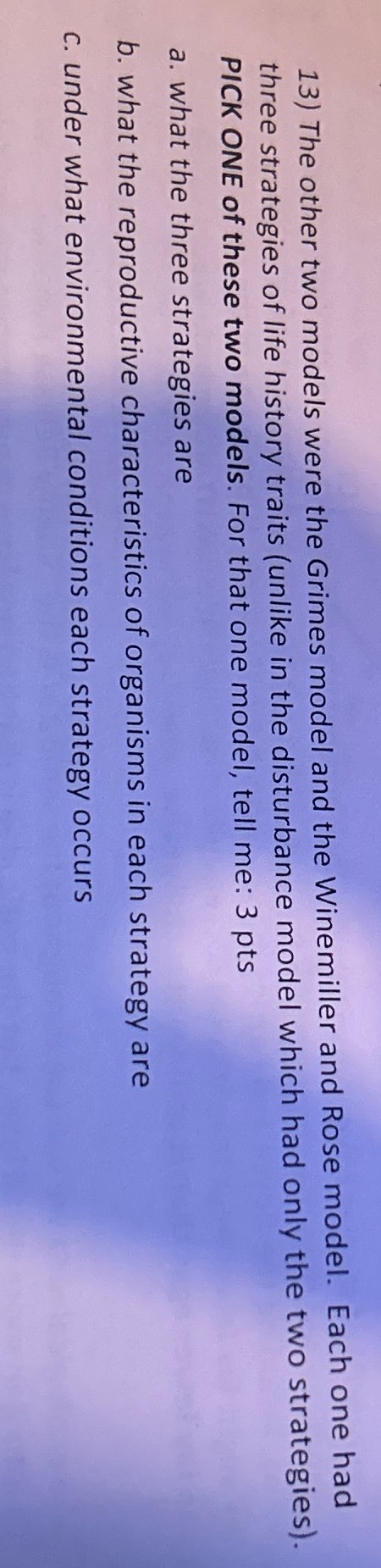 Solved The other two models were the Grimes model and the | Chegg.com
