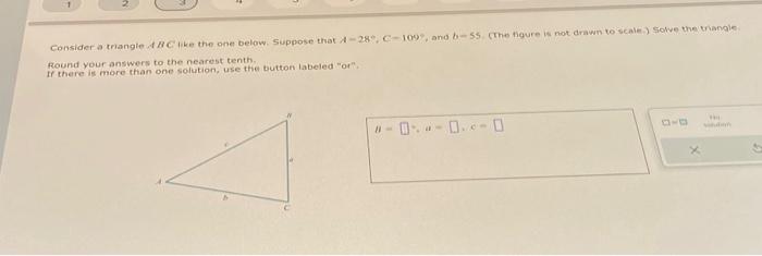 Solved Solve the right triangle. Round your answers to the | Chegg.com