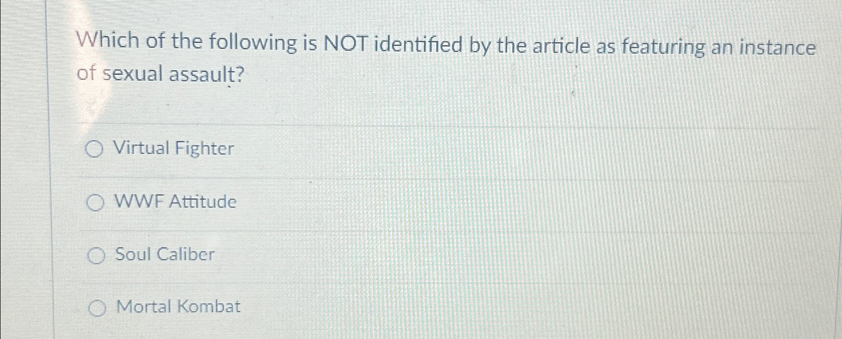 Solved Which of the following is NOT identified by the | Chegg.com