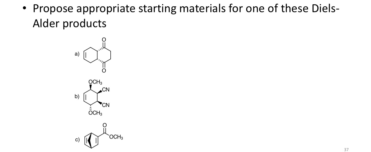 Solved Propose appropriate starting materials for one of | Chegg.com Solved Propose appropriate starting materials for one of | Chegg.com