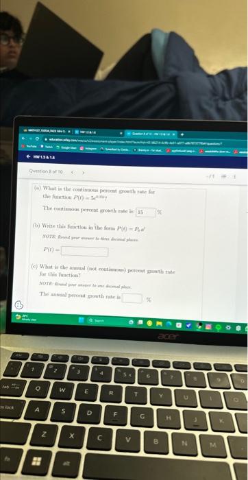 the fanction P(r)=5 enes The coutimons perent rookt h | Chegg.com