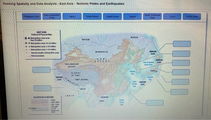 Solved Thinking Spatially and Data Analysis - East Asia - | Chegg.com