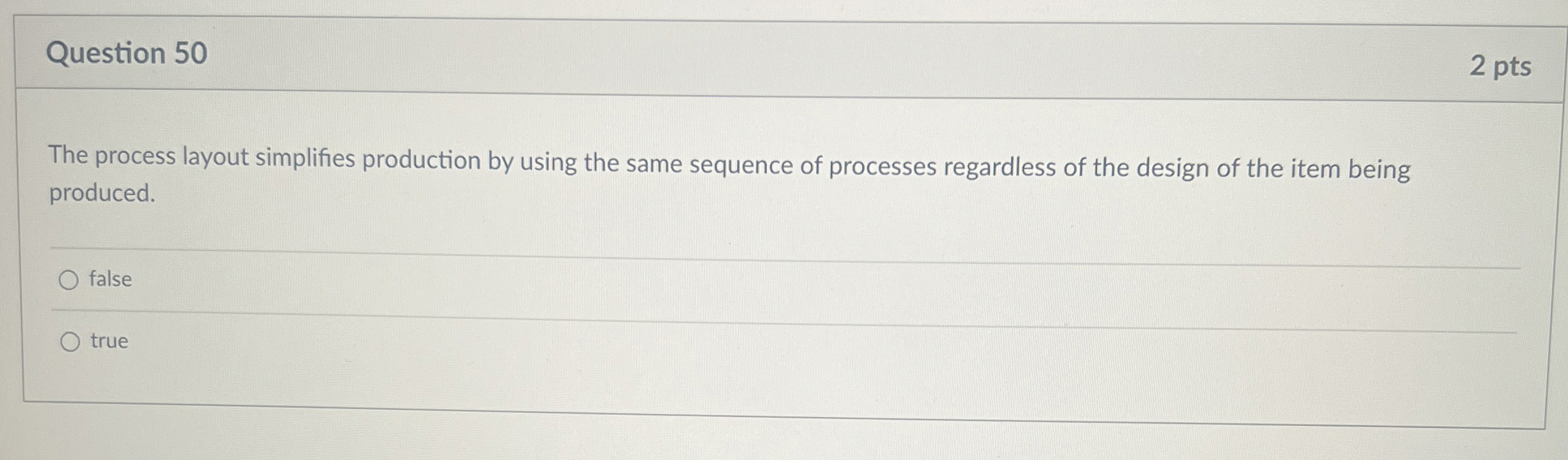 Solved Question 502 ﻿ptsThe process layout simplifies | Chegg.com