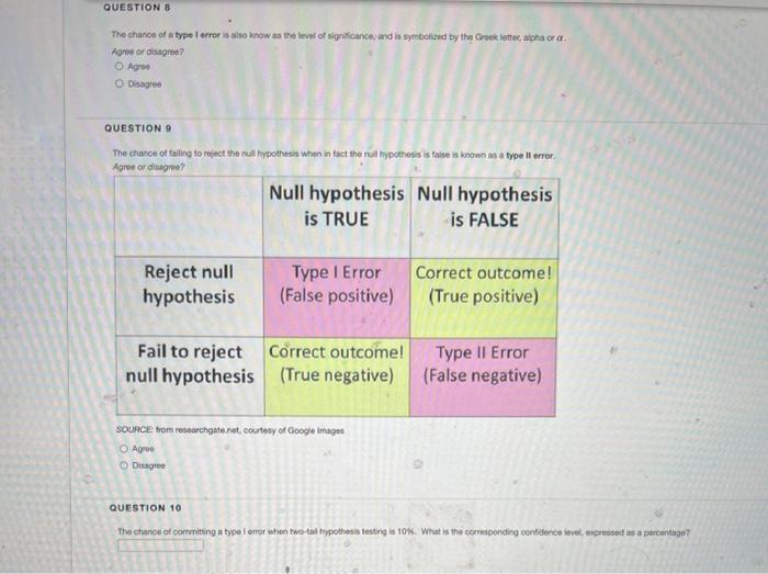Solved Tho chance of rejecting the null hypothesis when in | Chegg.com