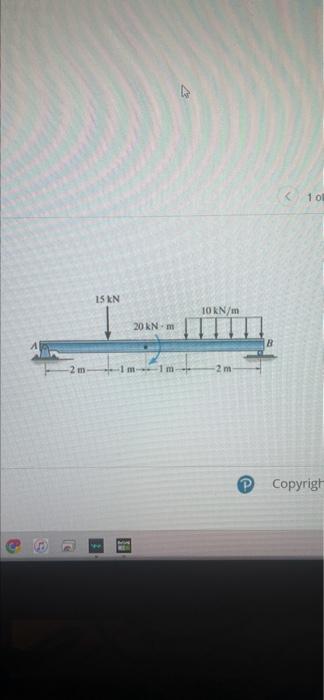 Solved draw the shear and moment diagram 2m 15 kN 20 kNm 1 m | Chegg.com