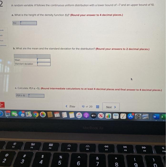 Solved A random variable xfollows the continuous uniform | Chegg.com