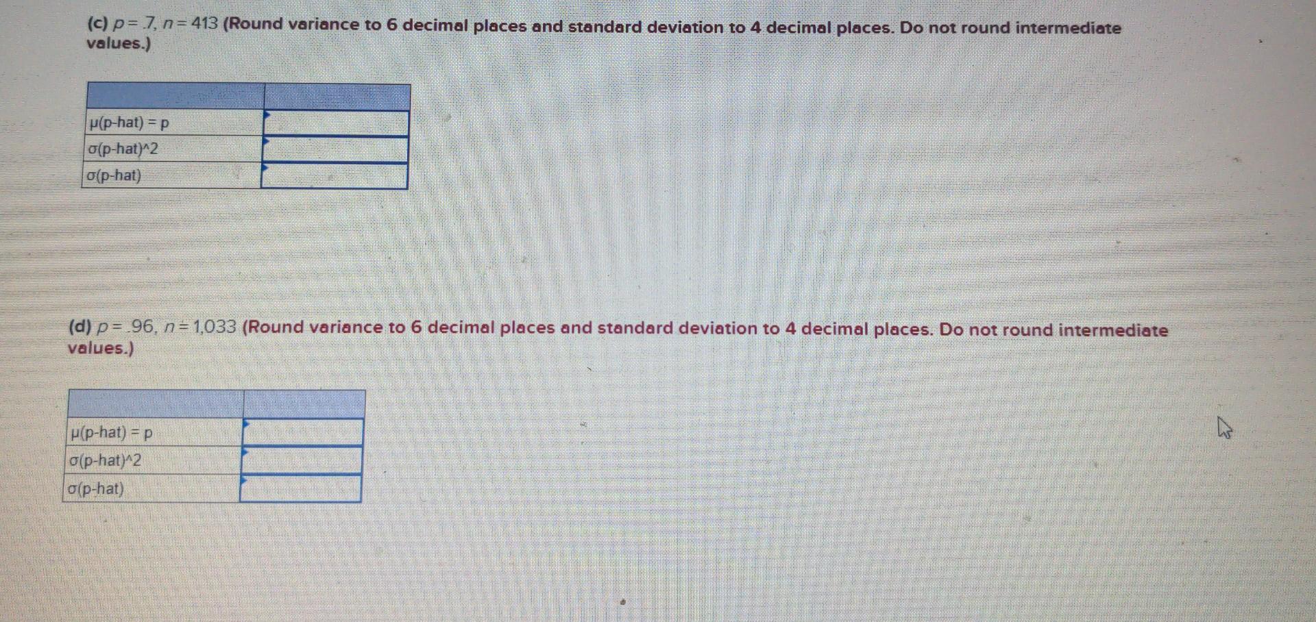 Solved In each of the following cases, find the mean, | Chegg.com