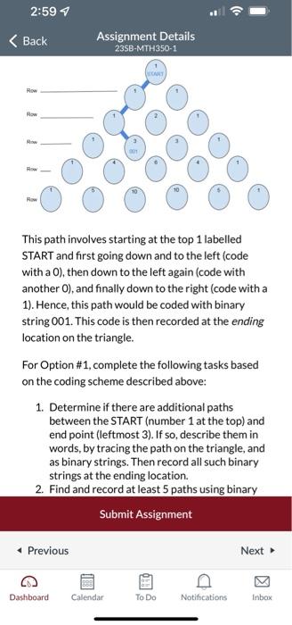This path involves starting at the top 1 labelled | Chegg.com