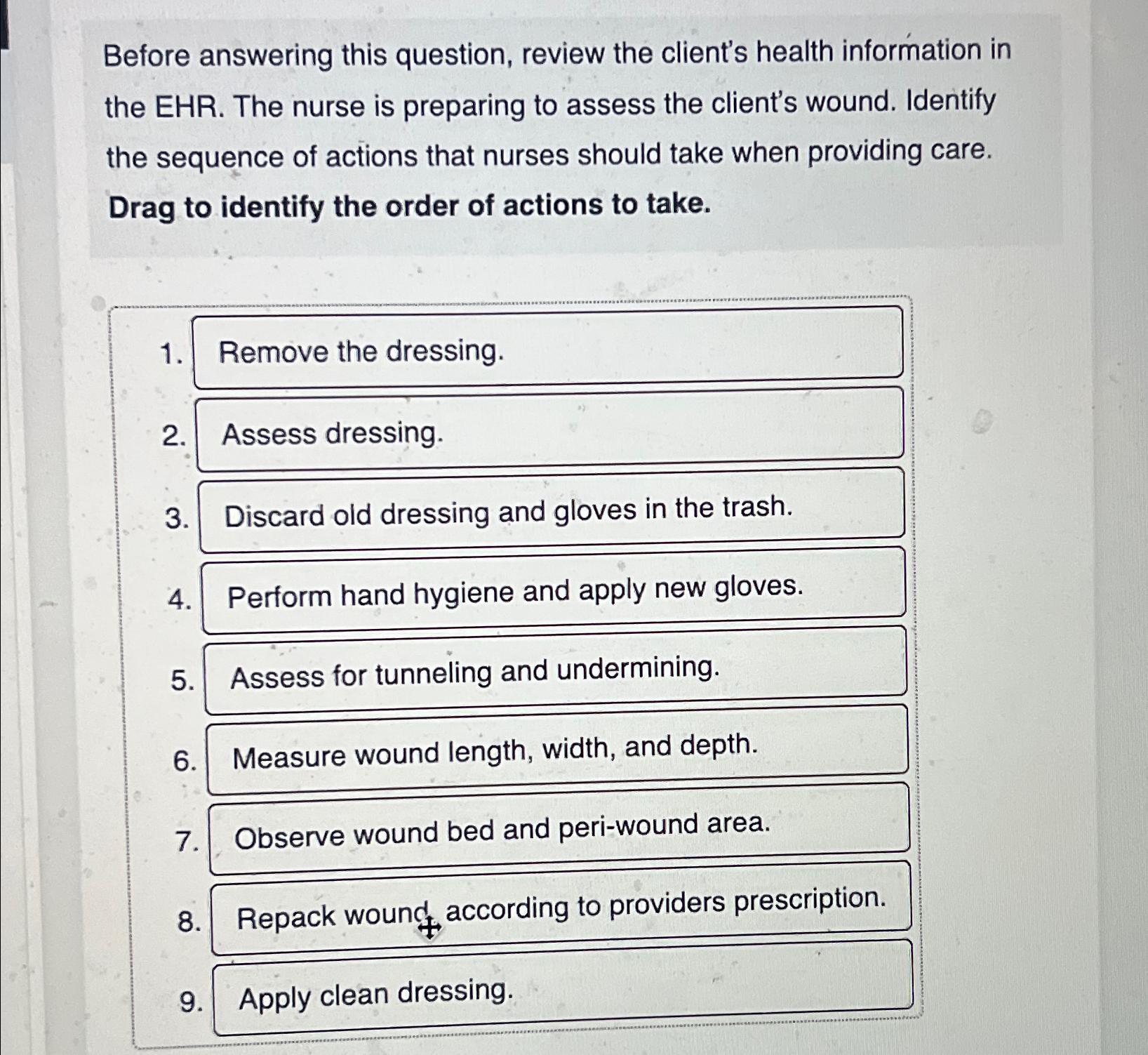 Solved Before answering this question, review the client's | Chegg.com