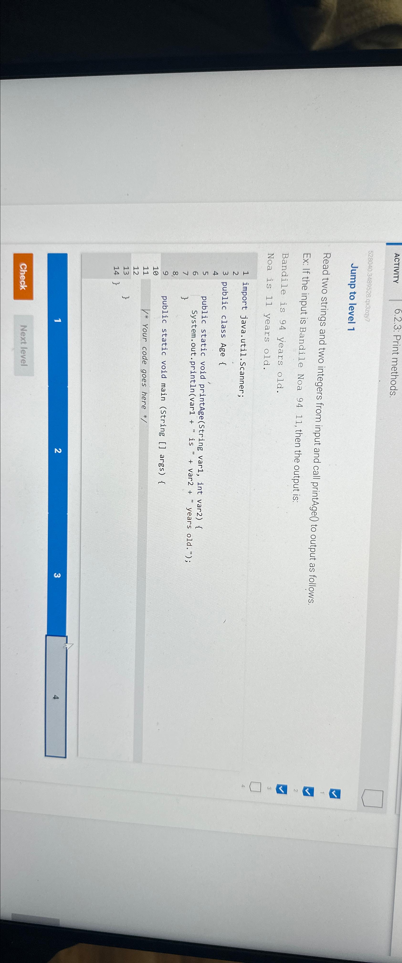 Solved ACTIVITY6.2.3: Print methods.528040.3489528.9×3z ﻿zqY | Chegg.com