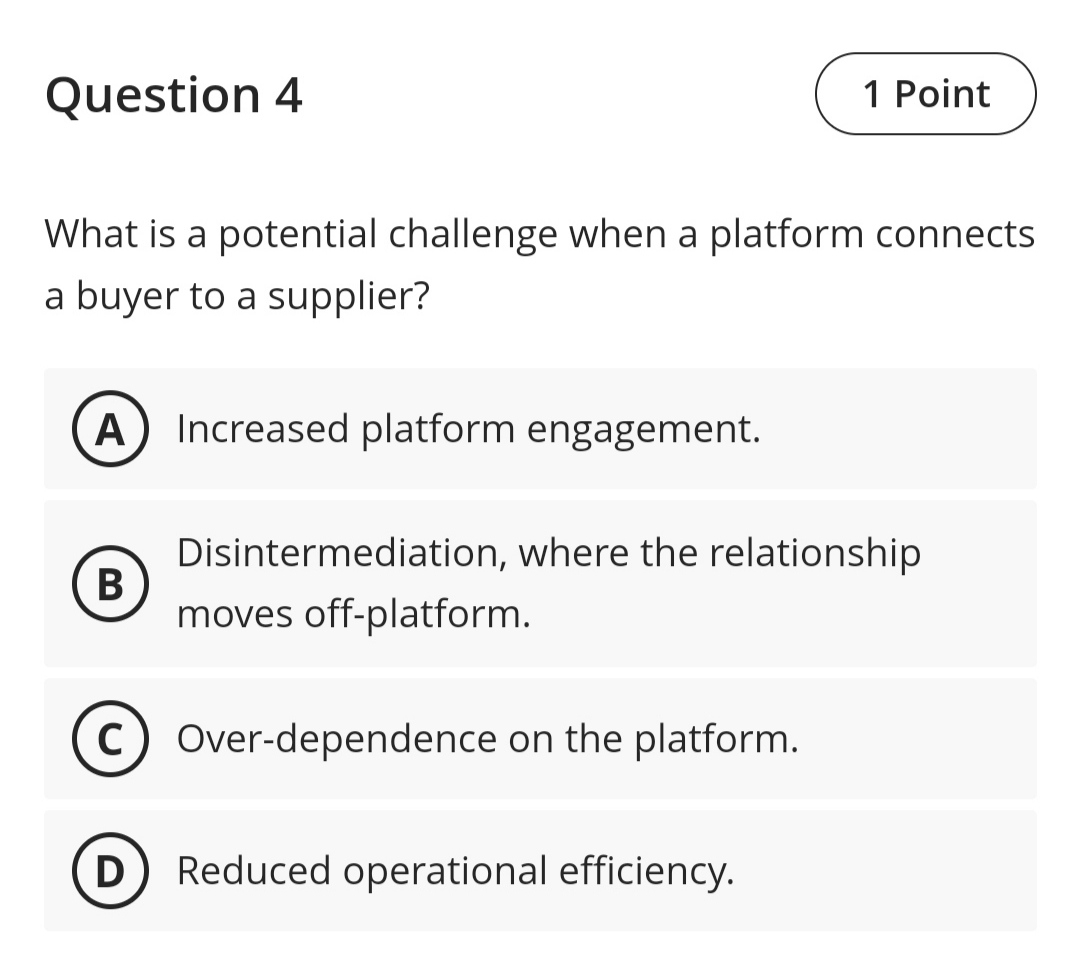 Solved Question 41 ﻿PointWhat is a potential challenge when | Chegg.com