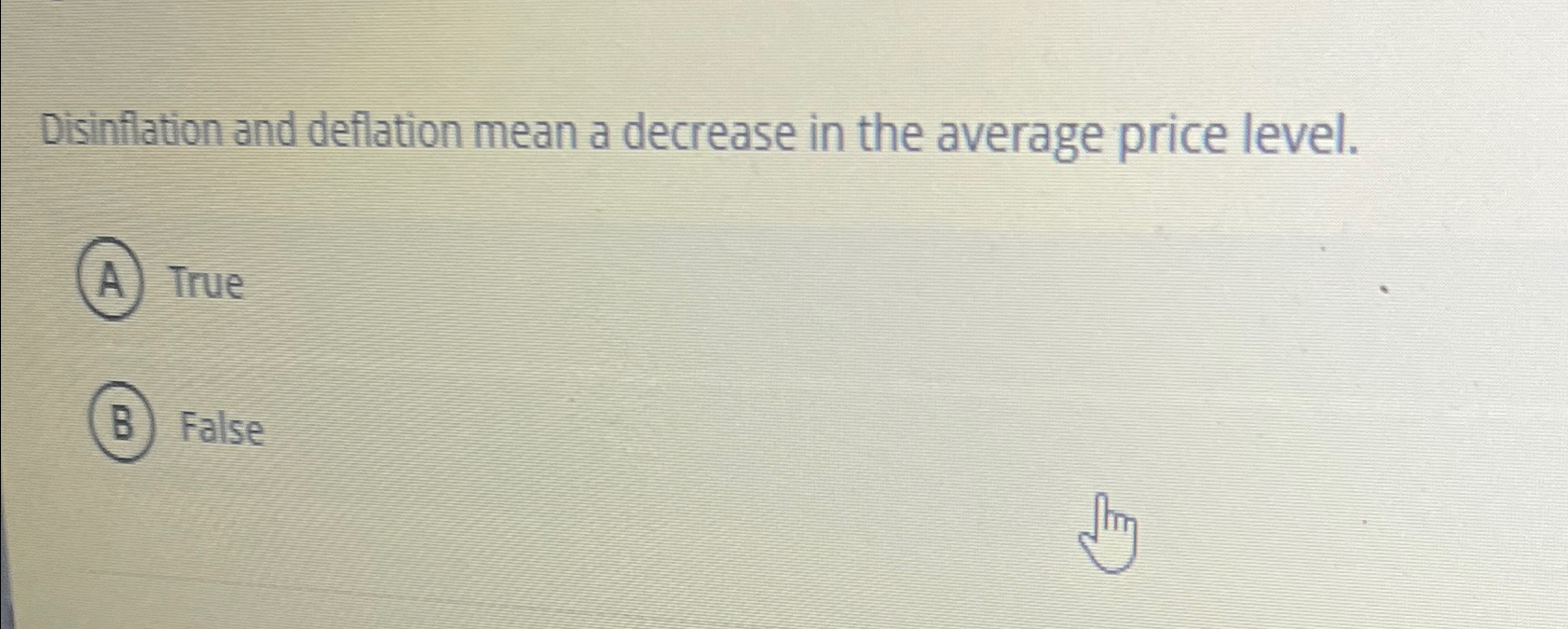 Solved Disinflation and deflation mean a decrease in the | Chegg.com