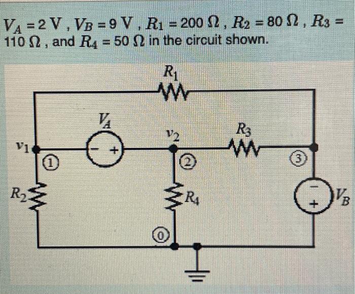 Solved v1=31.0 V and v3=87.2 V in the circuit shown. Figure | Chegg.com