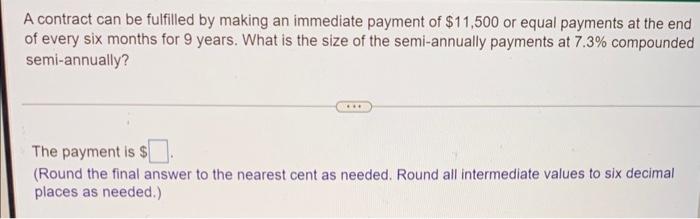 Solved A contract can be fulfilled by making an immediate | Chegg.com