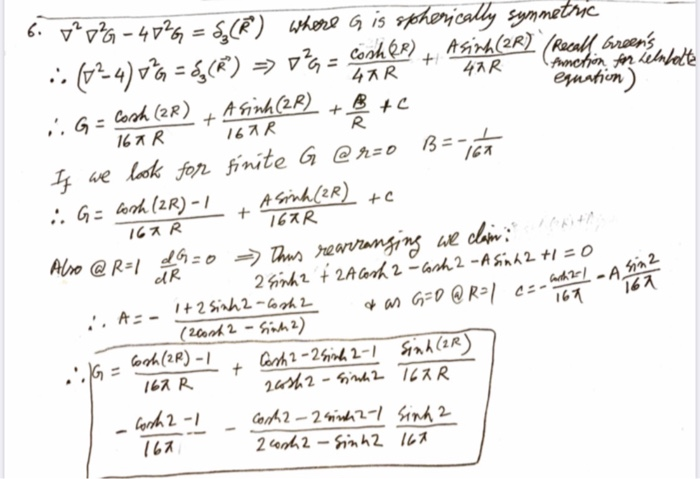 Solved Greens function/Helmholtz Equation Problemcan you | Chegg.com