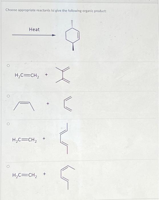 Solved Choose appropriate reactants to give the following | Chegg.com