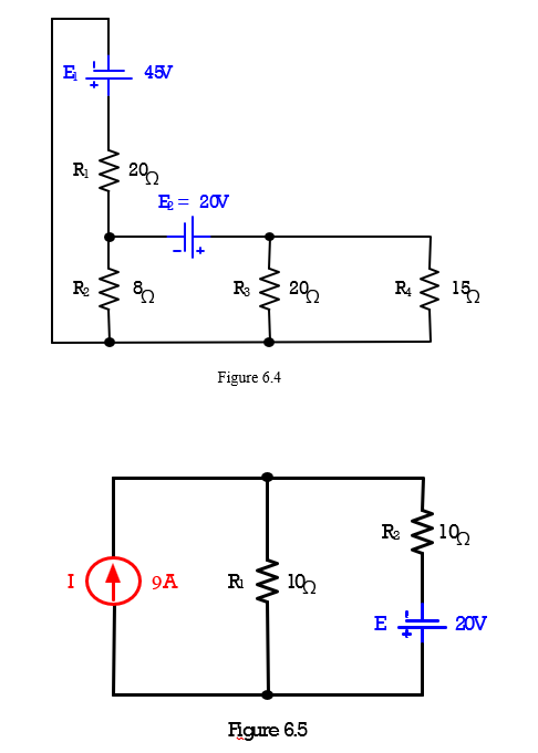 Solved Find The Current Through Each Resistance Of The