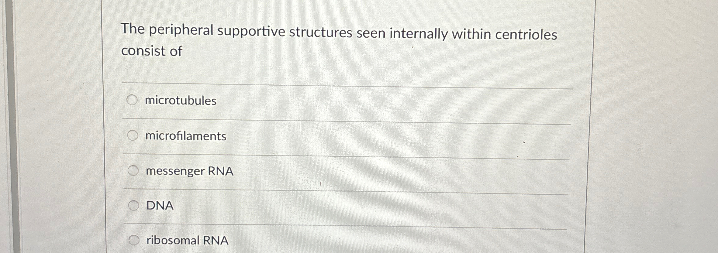 Solved The peripheral supportive structures seen internally | Chegg.com