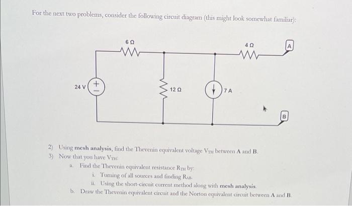 Solved For the next two problems, consider the following | Chegg.com