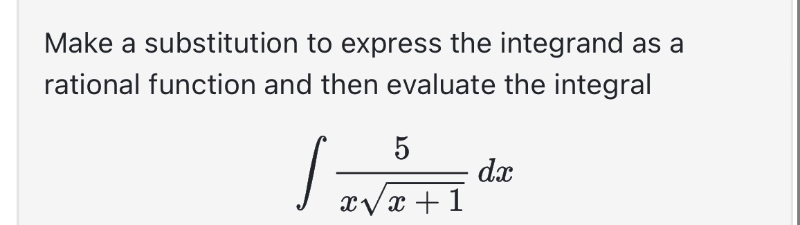 Solved Make a substitution to express the integrand as a | Chegg.com