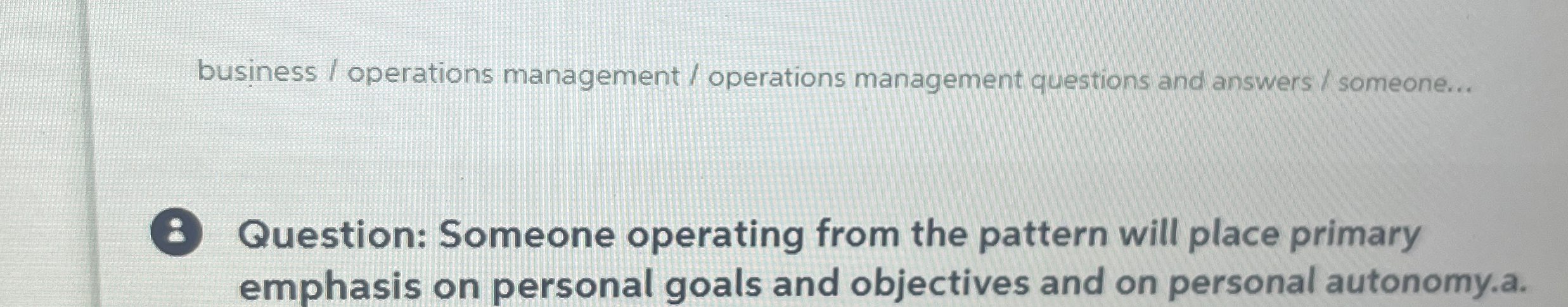 Solved business / ﻿operations management / ﻿operations | Chegg.com