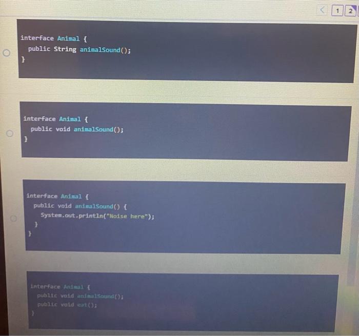 Given the following class: class Pig implements | Chegg.com