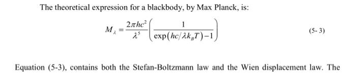 Solved 4-1 Derive the Stefan-Boltzmann law from the | Chegg.com