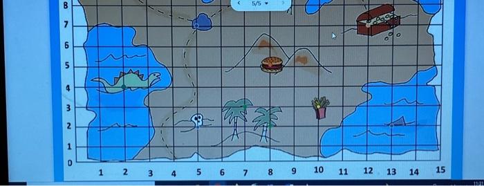 Captain Long John Silver needs help following the map | Chegg.com