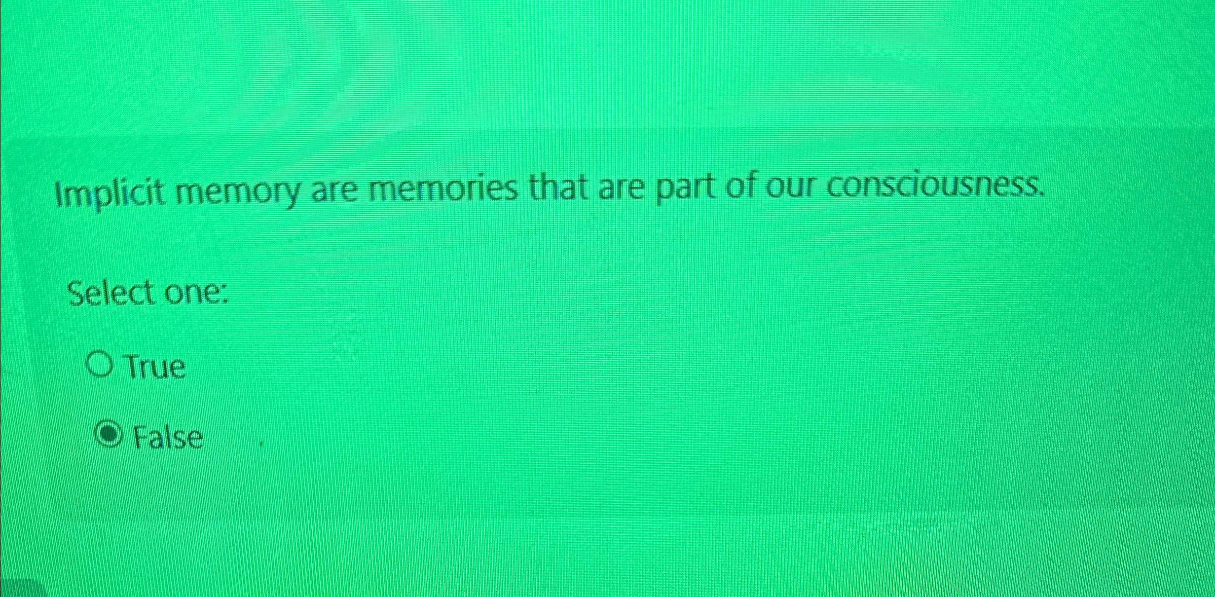 Solved Implicit Memory Are Memories That Are Part Of Our 