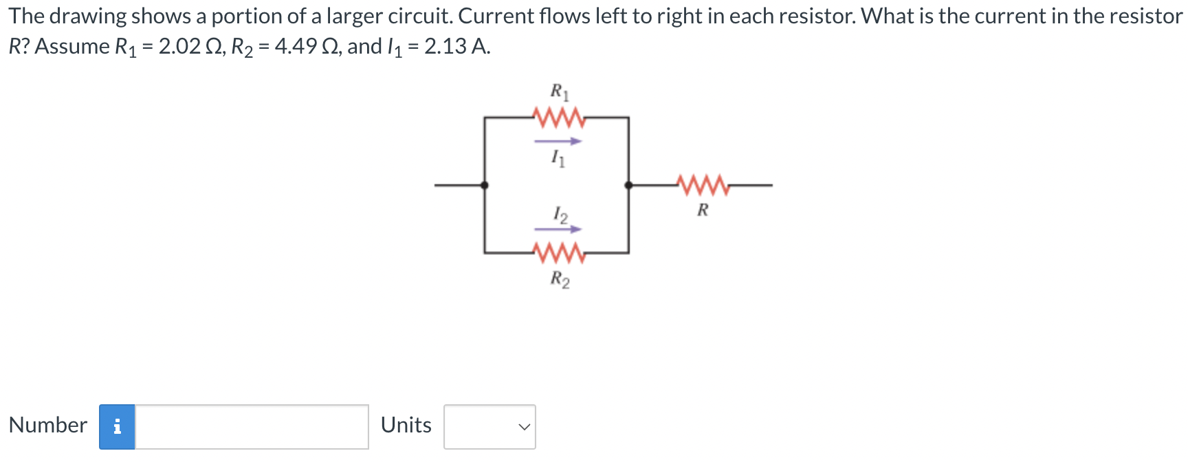 Solved The drawing shows a portion of a larger circuit. | Chegg.com