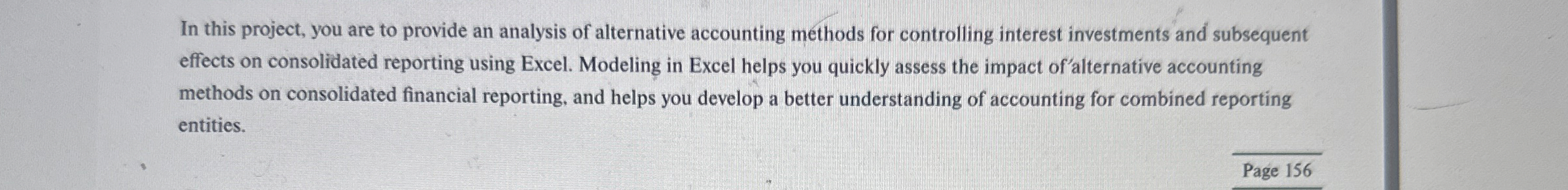 Solved In this project, you are to provide an analysis of | Chegg.com