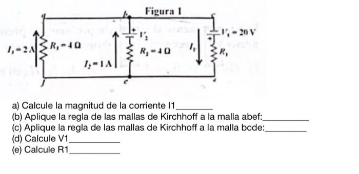 Solved a) Calculate the magnitude of the current I1(b) Apply | Chegg.com