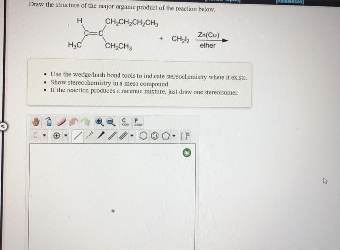 Solved Either the reactant (X) or the major organic product | Chegg.com