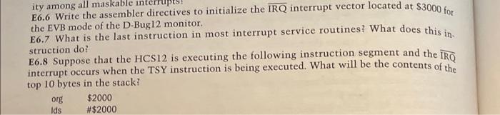 Solved ity among all maskable inter directives to initialize | Chegg.com