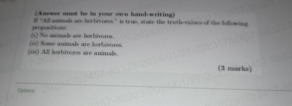 Solved (Answer must be in your own hand-writing)If "All | Chegg.com
