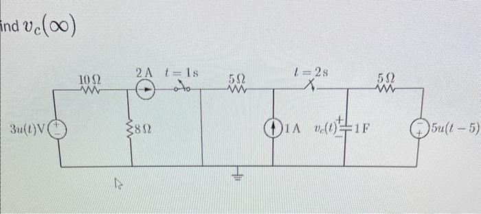 Solved ind vc(∞) | Chegg.com