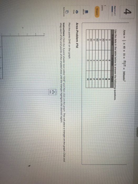 Solved Required information Area Area of Rectangles and | Chegg.com