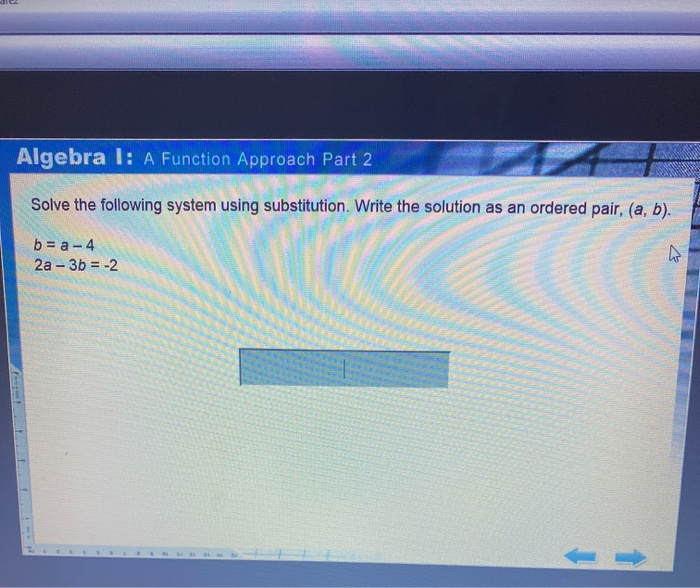 Solved Algebra I: A Function Approach Part 2 Solve the | Chegg.com