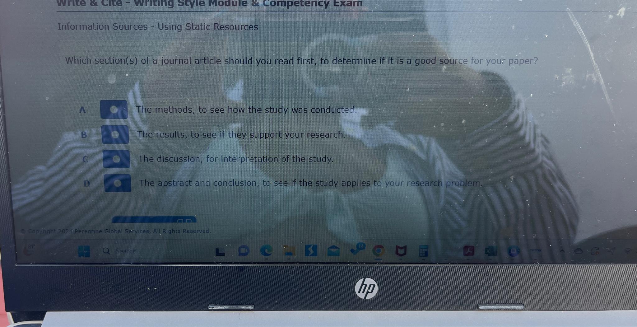 Solved Information Sources - ﻿Using Static ResourcesWhich | Chegg.com