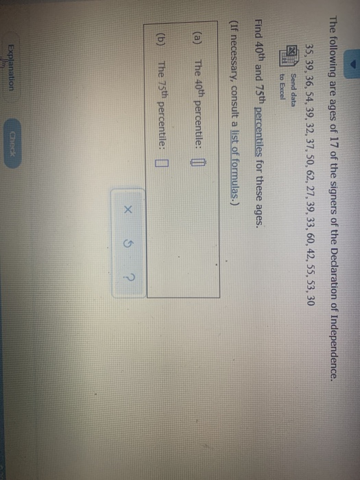 Solved The following are ages of 17 of the signers of the | Chegg.com