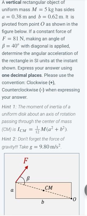 Solved Two objects are moving towards each other with | Chegg.com