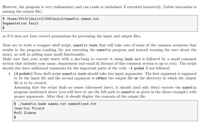 Solved Ex 1− A Wrapper Script 10 Points One Of The Common